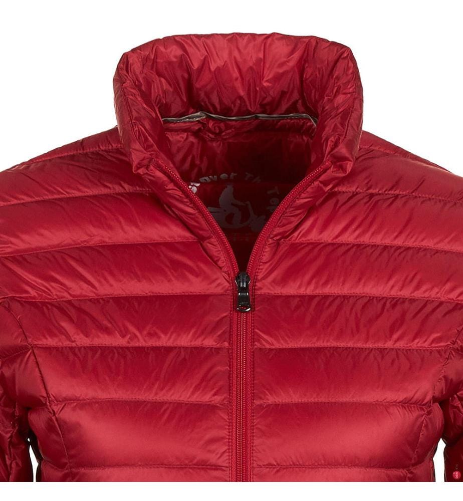 Just Over The Top Quilted Jacket Cha - Red | DeinDeal