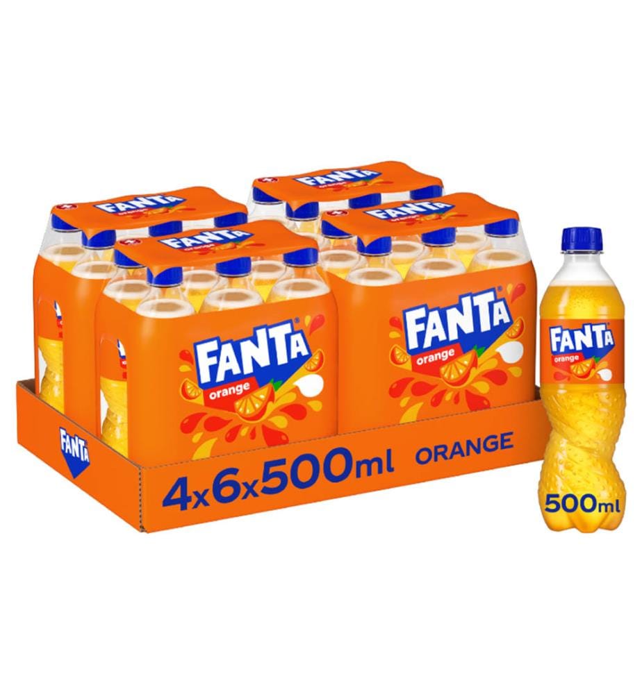 Fanta 4 x 6 Fanta Orange, Pet - 500 ml | DeinDeal