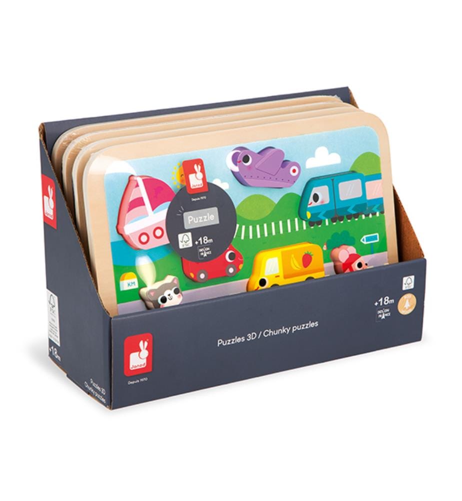 Janod Chunky Puzzle Les Vehicules | DeinDeal