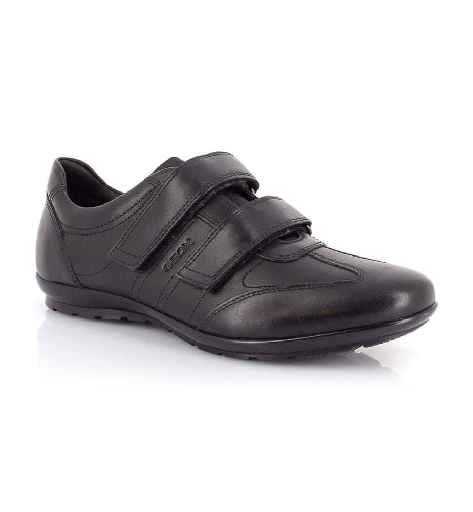 Geox Symbol Leather Sneakers - Black | DeinDeal