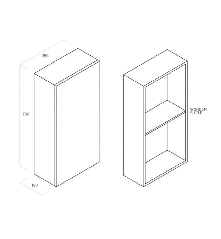 TFT Yoka Alaska cherry wood wall unit | DeinDeal