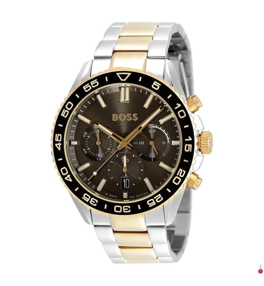 Hugo Boss Runner Chronograph Watch - Gold, Silve… | DeinDeal