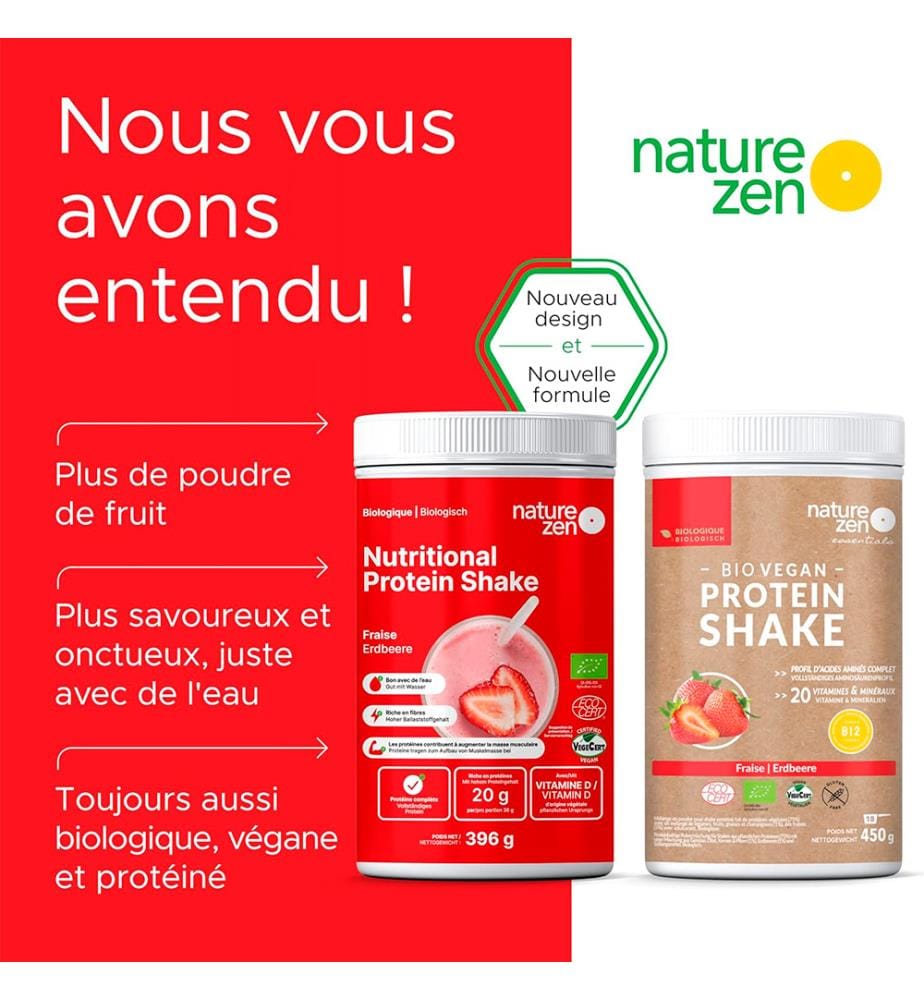 Nature Zen Bio Vegan Protein Shake Strawberry - … | DeinDeal