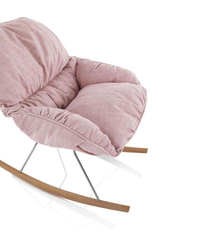 TFT Leon rocking chair 72 x 100 x 87 cm - Pink | DeinDeal