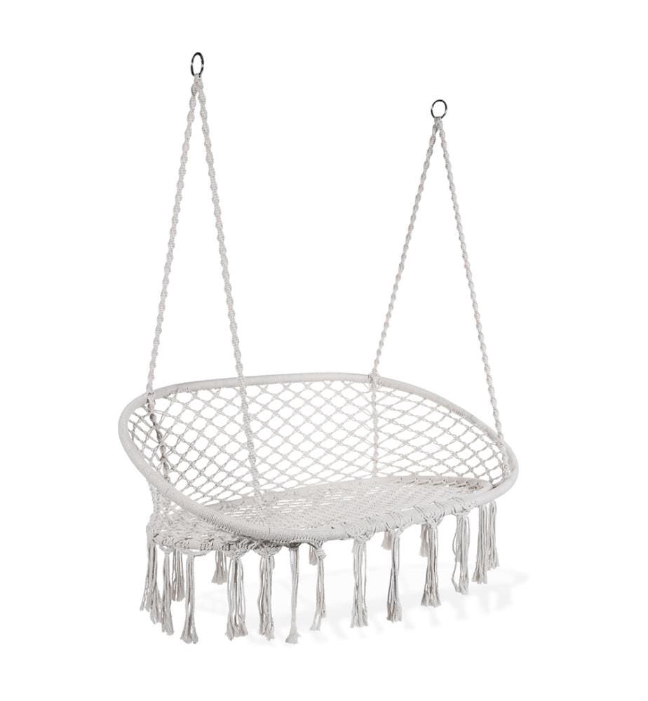 2-seater macramé bench to hang - 120 x 225 cm - … | DeinDeal