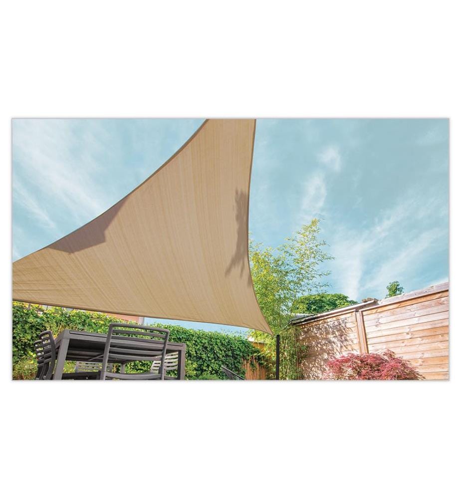 Inkazen Triangular shade sail - 3 x 3 x 3 m - Gr… | DeinDeal