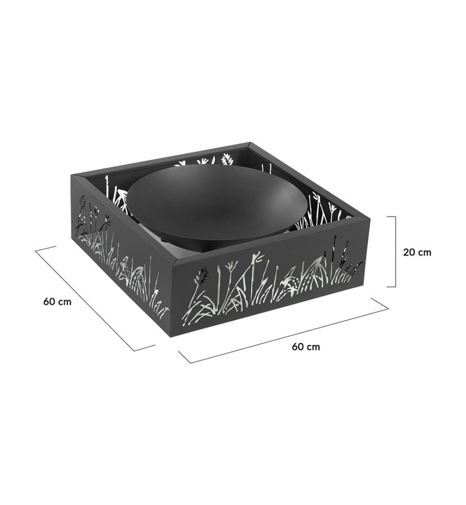 Inkazen Square openwork metal brazier Beringa - … | DeinDeal