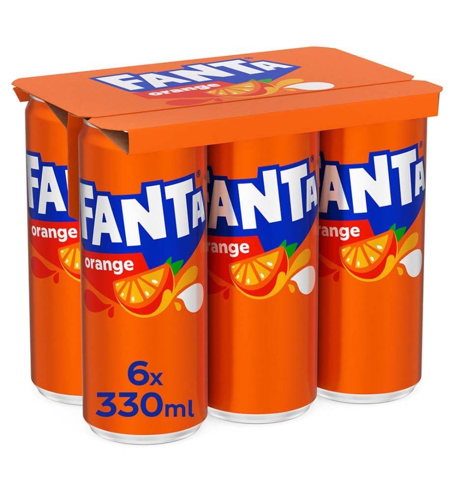 Fanta 4 x 6 Fanta Orange, Cans - 330 ml | DeinDeal