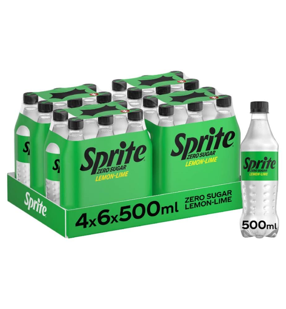 Sprite 4 x 6 Sprite Zero, Pet - 500 ml | DeinDeal