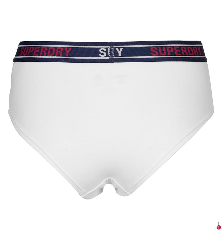 Superdry Multi Logo Panties - White and Black | DeinDeal
