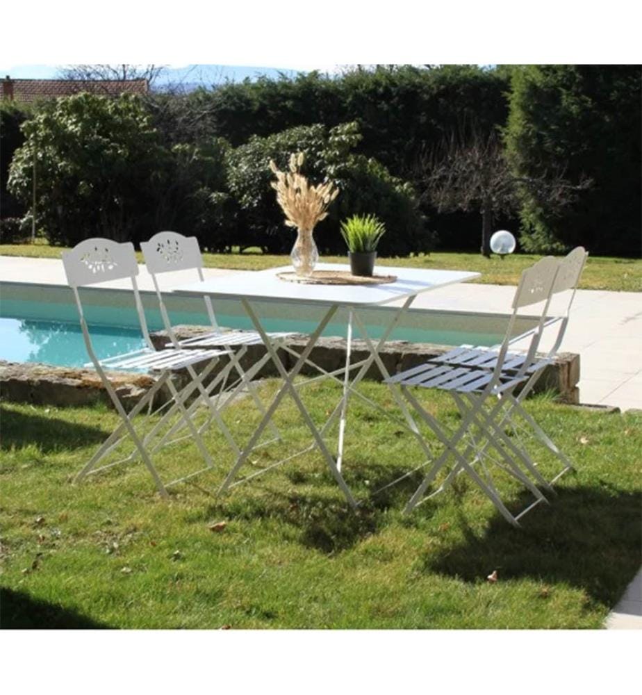 Ozalide Verone Dining Set: 1 Verone Table and 4 … | DeinDeal