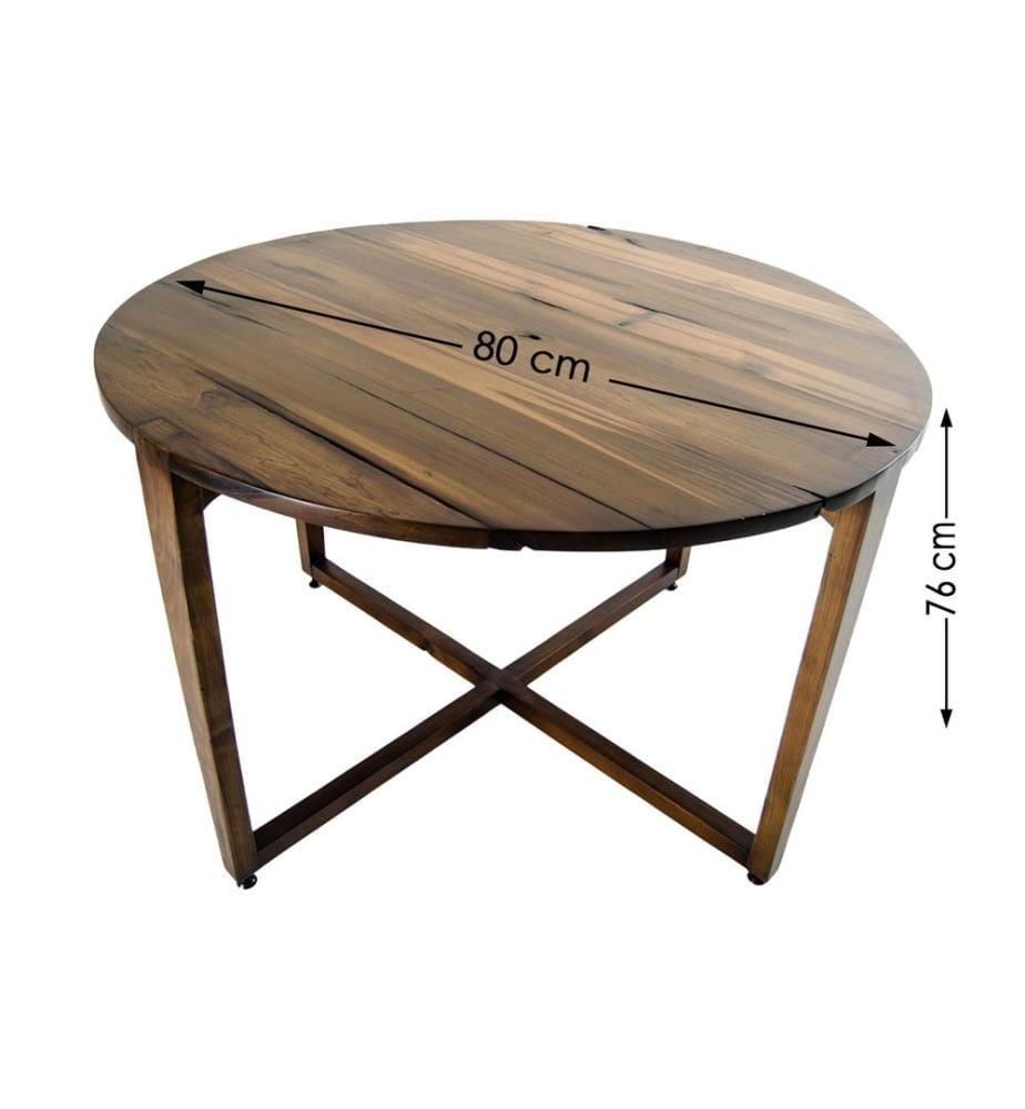 KALUNE DESIGN Dining Table, Walnut, Walnut | DeinDeal