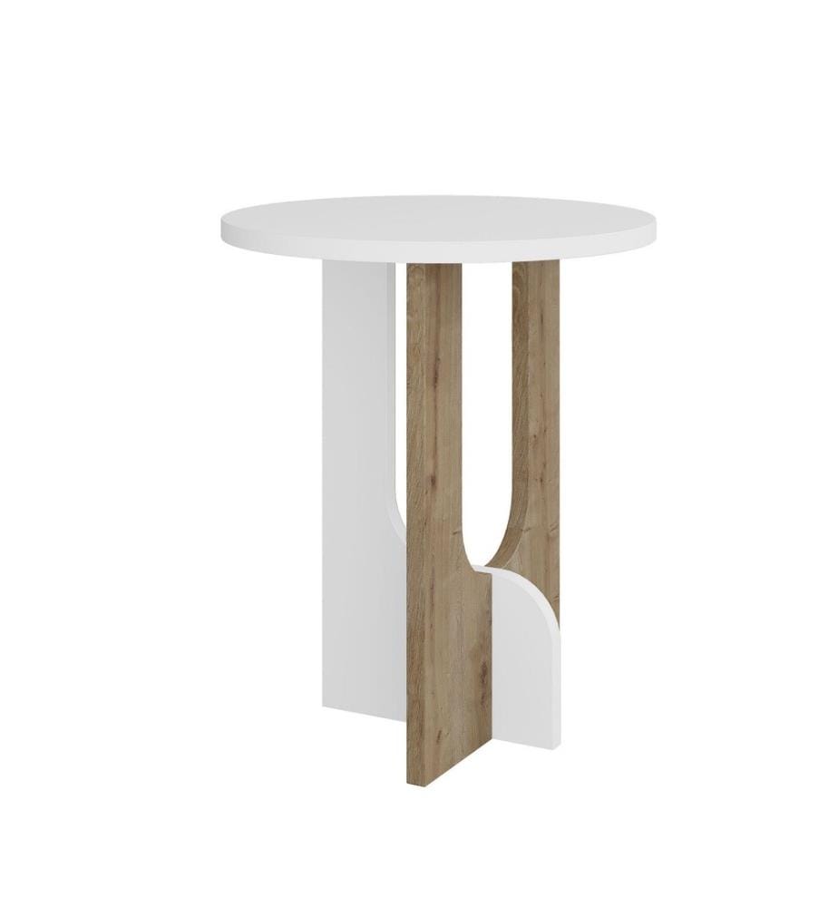 KALUNE DESIGN Side Table, White Oak, Melamine Co… | DeinDeal