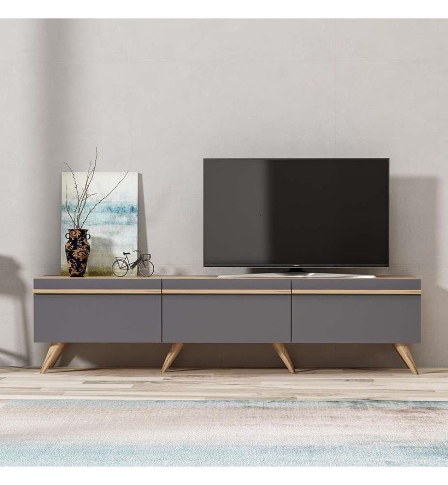 KALUNE DESIGN TV-Ständer, Anthrazit, Melaminharz… | DeinDeal