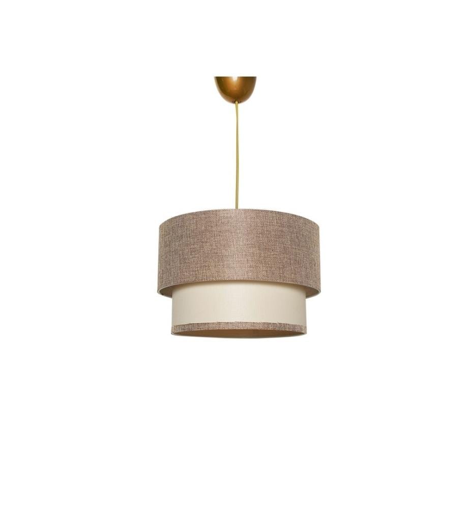 Opviq Chandelier, Beige Cream, Metal Body, Fabri… | DeinDeal