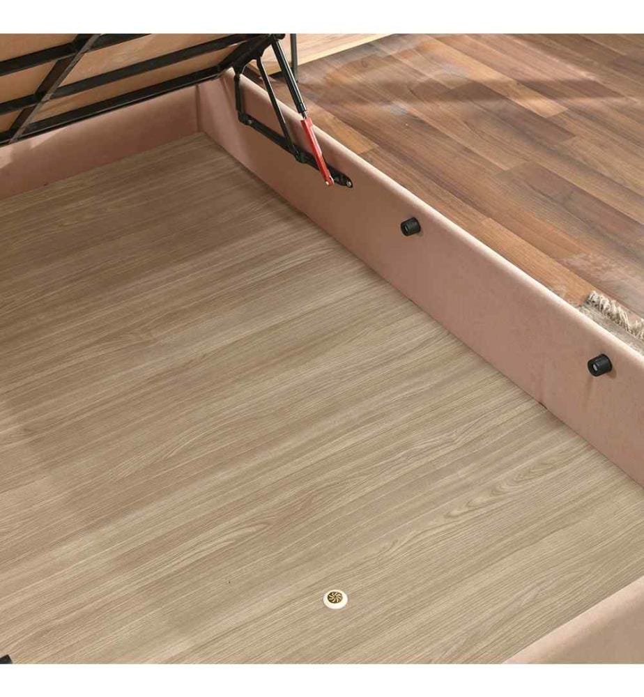 KALUNE DESIGN Single Bed Base, Light Brown, Stee… | DeinDeal