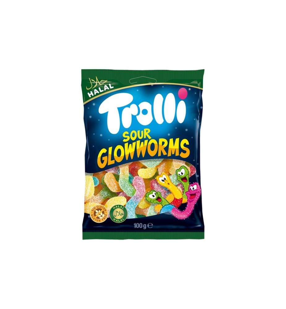 Trolli TROLLI - Gummibonbons Halal Sour Glowworm… | DeinDeal