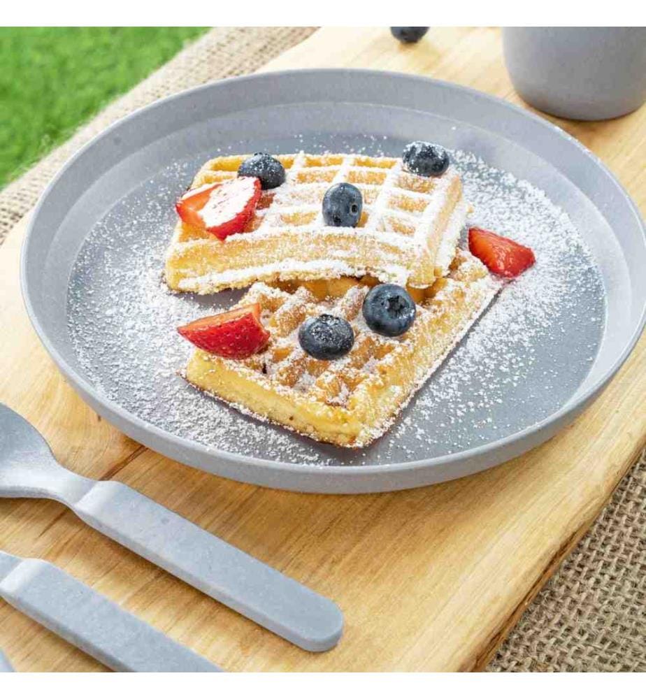 Reer Teller Growing 2er Set blau-grau | DeinDeal