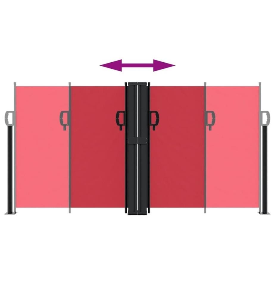 Vidaxl Seitenmarkise Ausziehbar Rot 120x600 cm | DeinDeal
