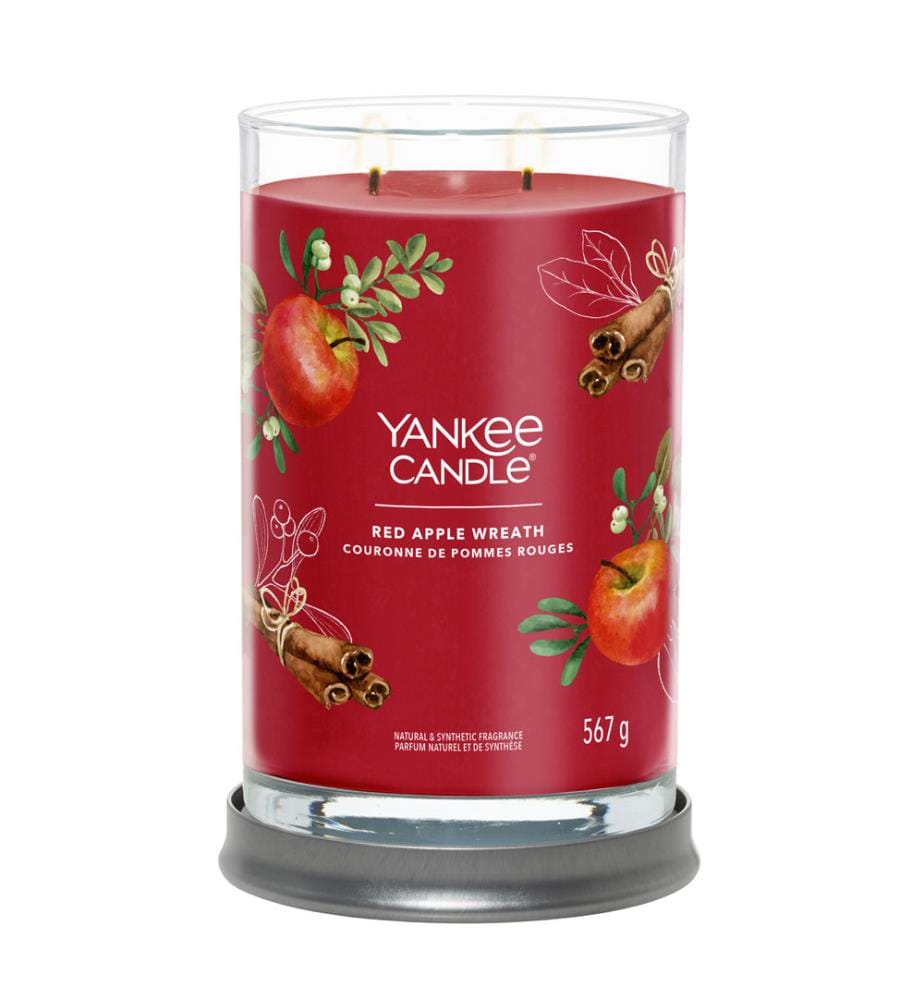 Yankee Candle Red Apple Wreath Scented Candle - … | DeinDeal