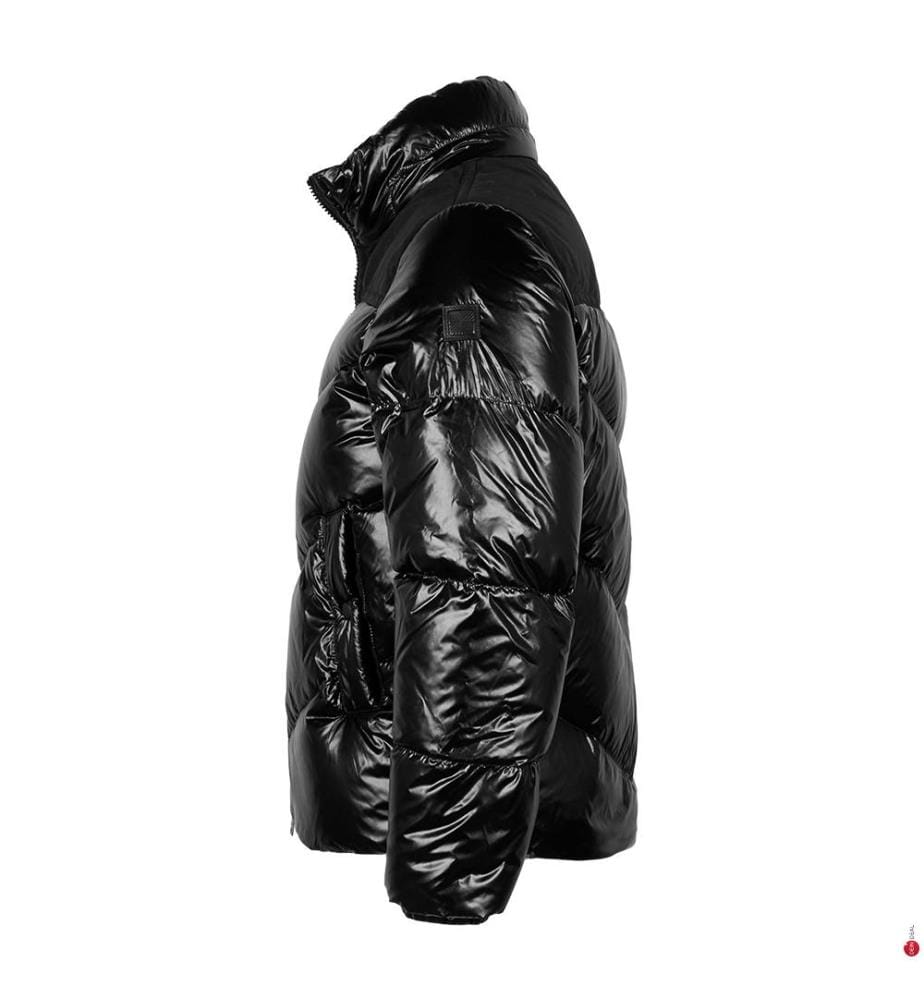 Woolrich Quilted Jacket Logo - Black | DeinDeal