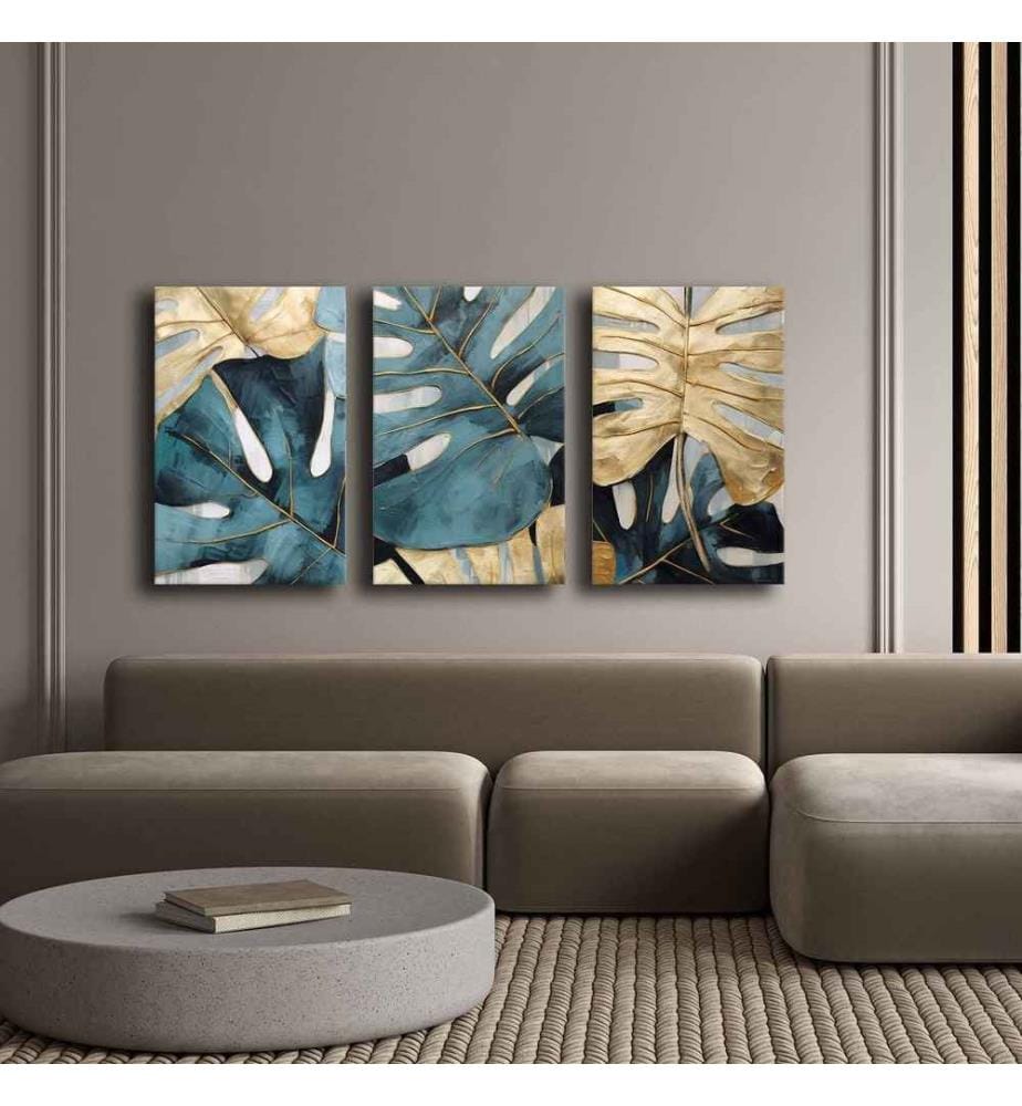 Wallity Decorative Canvas Painting, 3 Pieces, Mu… | DeinDeal