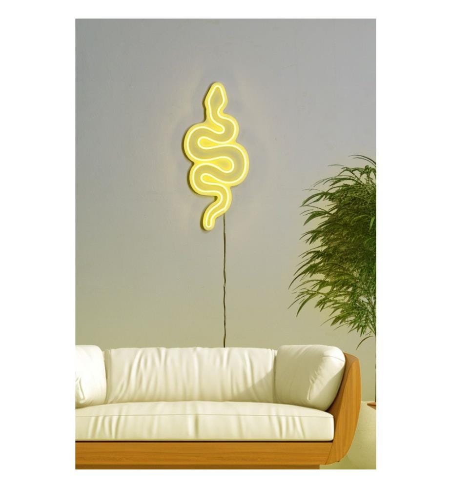 Wallity Snake decorative plastic light - Yellow | DeinDeal
