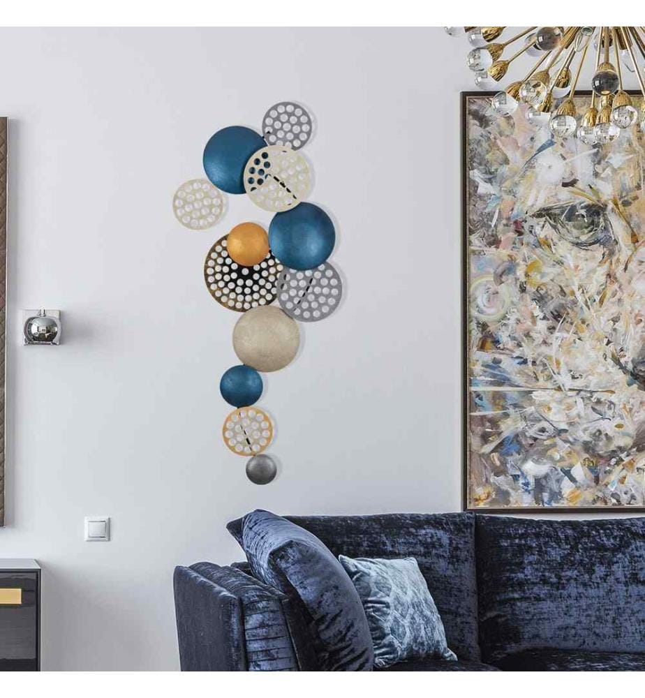 Wallity Decorative Metal Wall Accessory, Multico… | DeinDeal