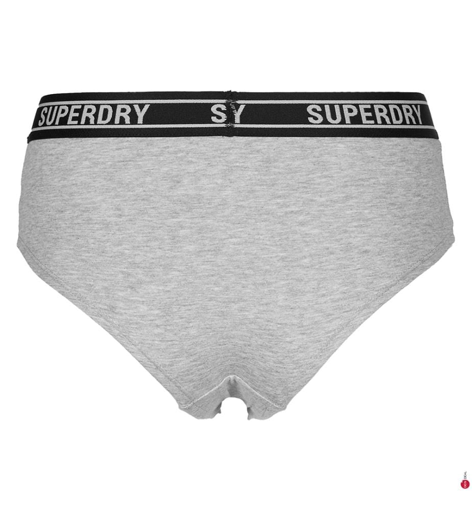 Superdry Multi Logo Panties - Grey and Black | DeinDeal