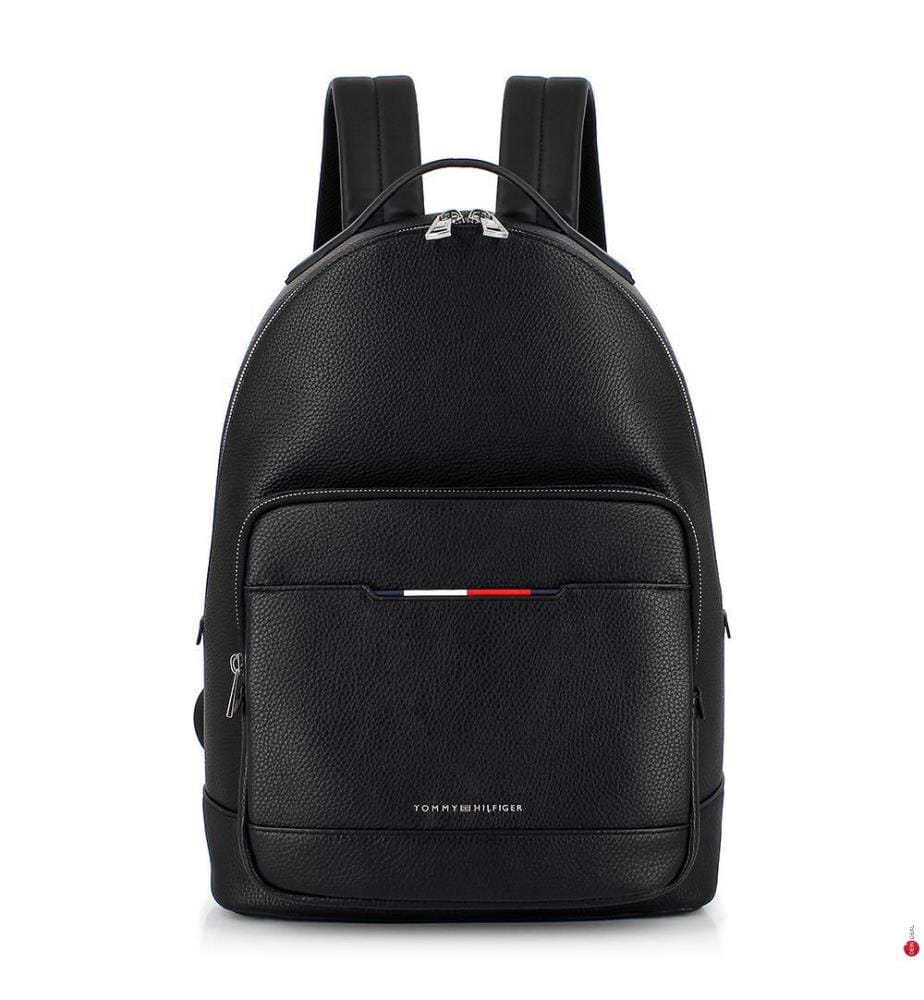 Tommy Hilfiger Rucksack mit Metall-Logo und Fein… | DeinDeal