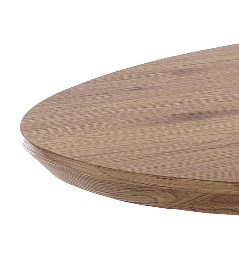 Tomasucci Oval Extensible Table - Black and Brown | DeinDeal