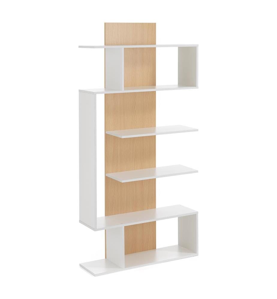 Tomasucci Wall Column Bookcase Tower - B - White | DeinDeal