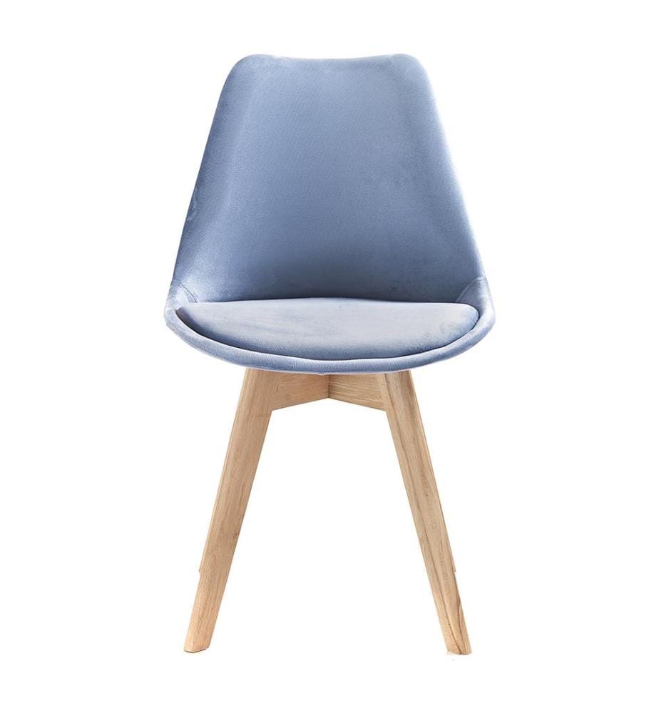 Tomasucci Set of 4 Kiki Soft Chairs - Light Blue | DeinDeal