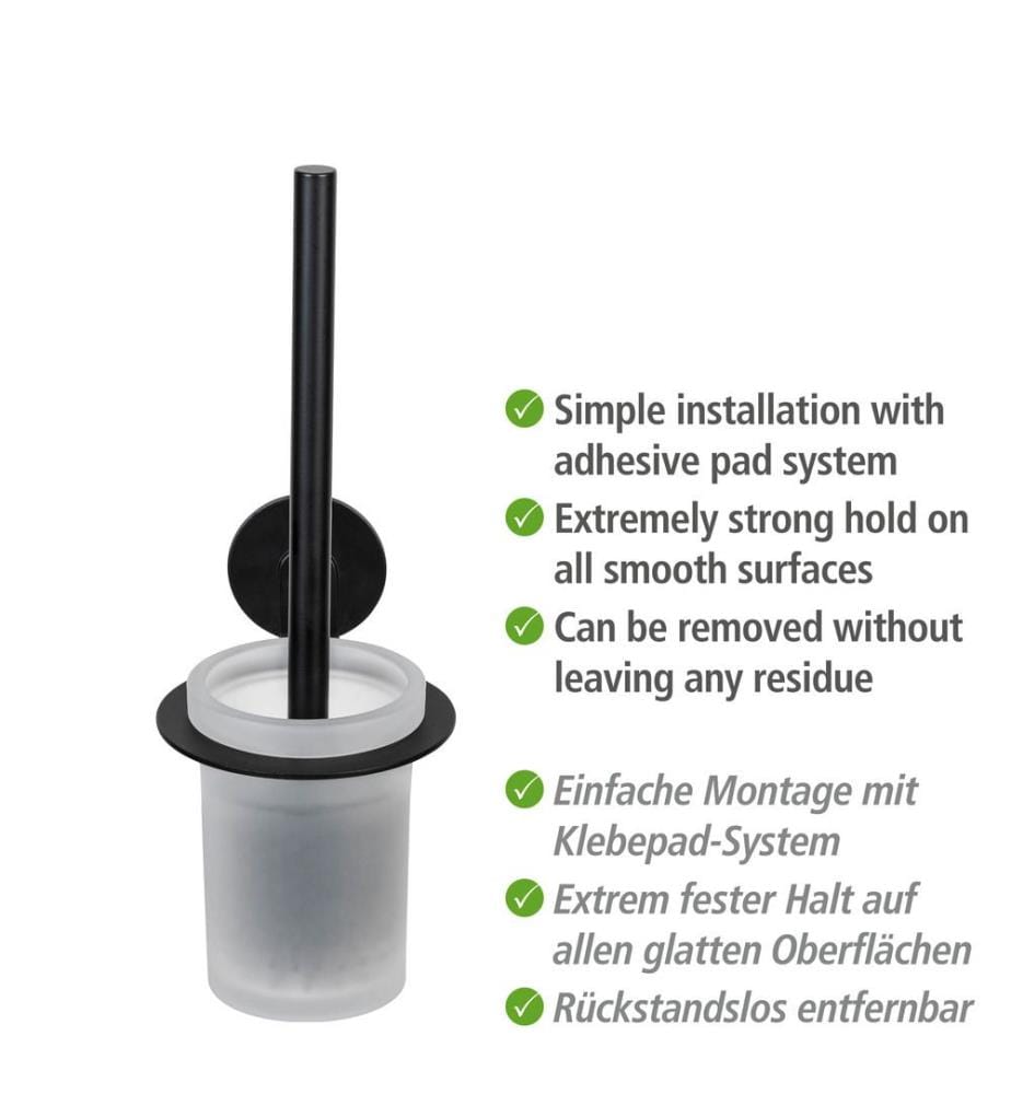 Wenko Turbo-Loc® WC set Bivio - Black | DeinDeal