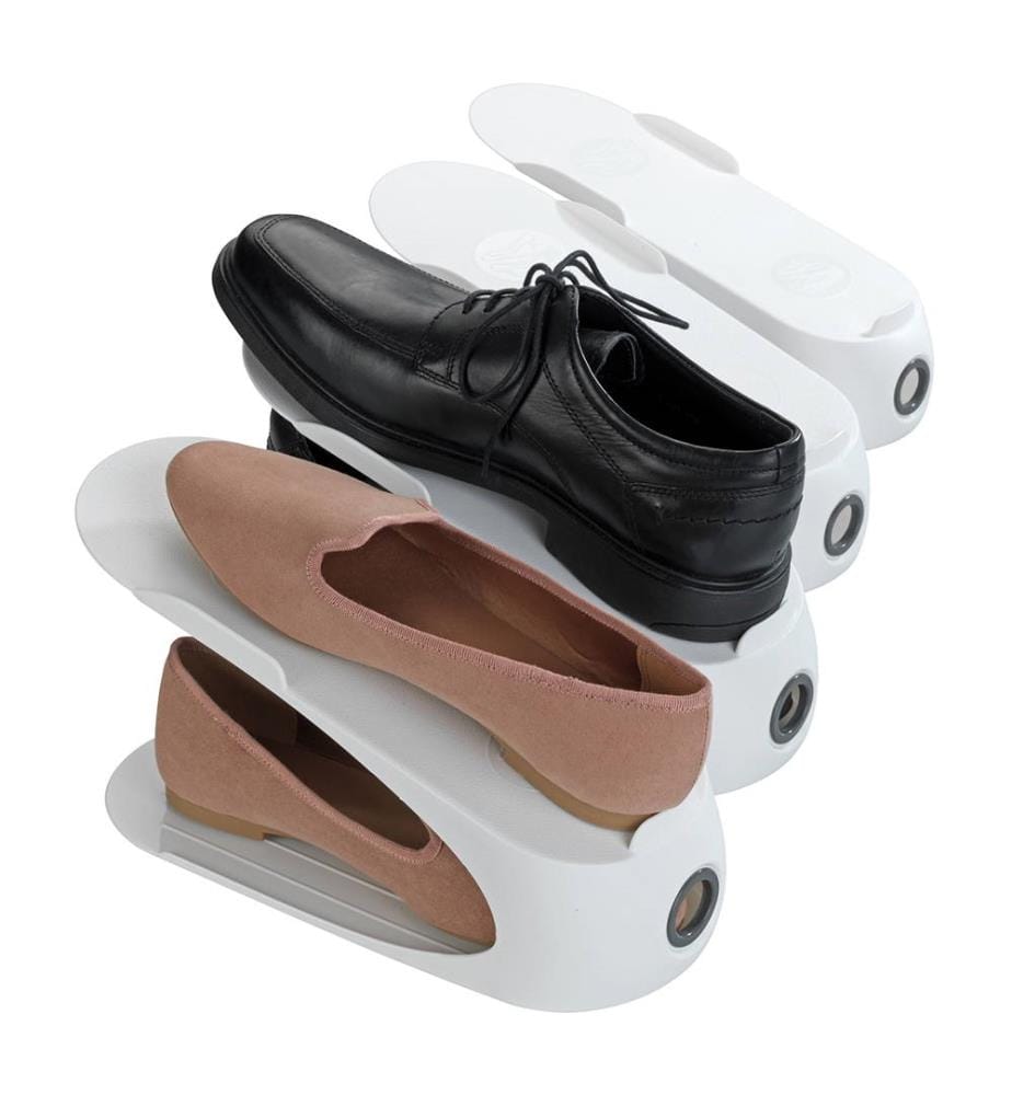 Wenko White shoe rack 4 pieces | DeinDeal