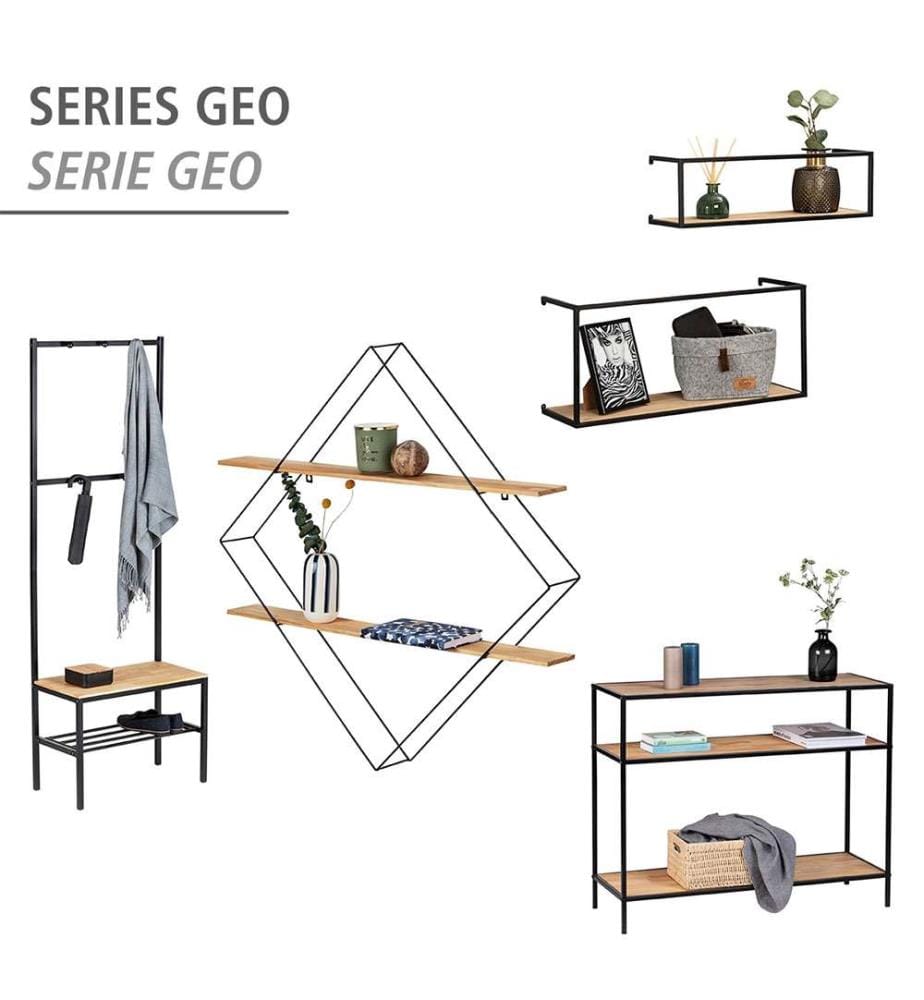 Wenko Geo Wall Shelf, Set of 2, 2 wall shelves o… | DeinDeal