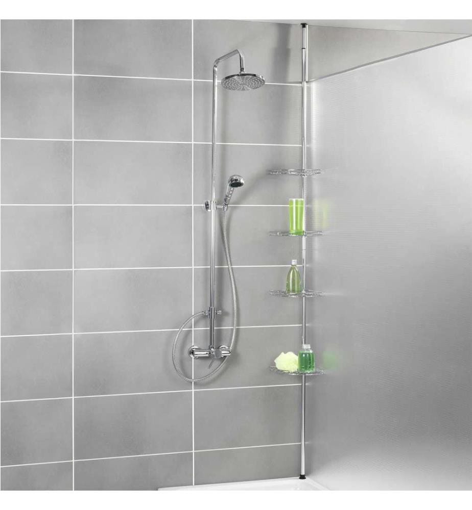 Wenko Telescopic shower corner element | DeinDeal