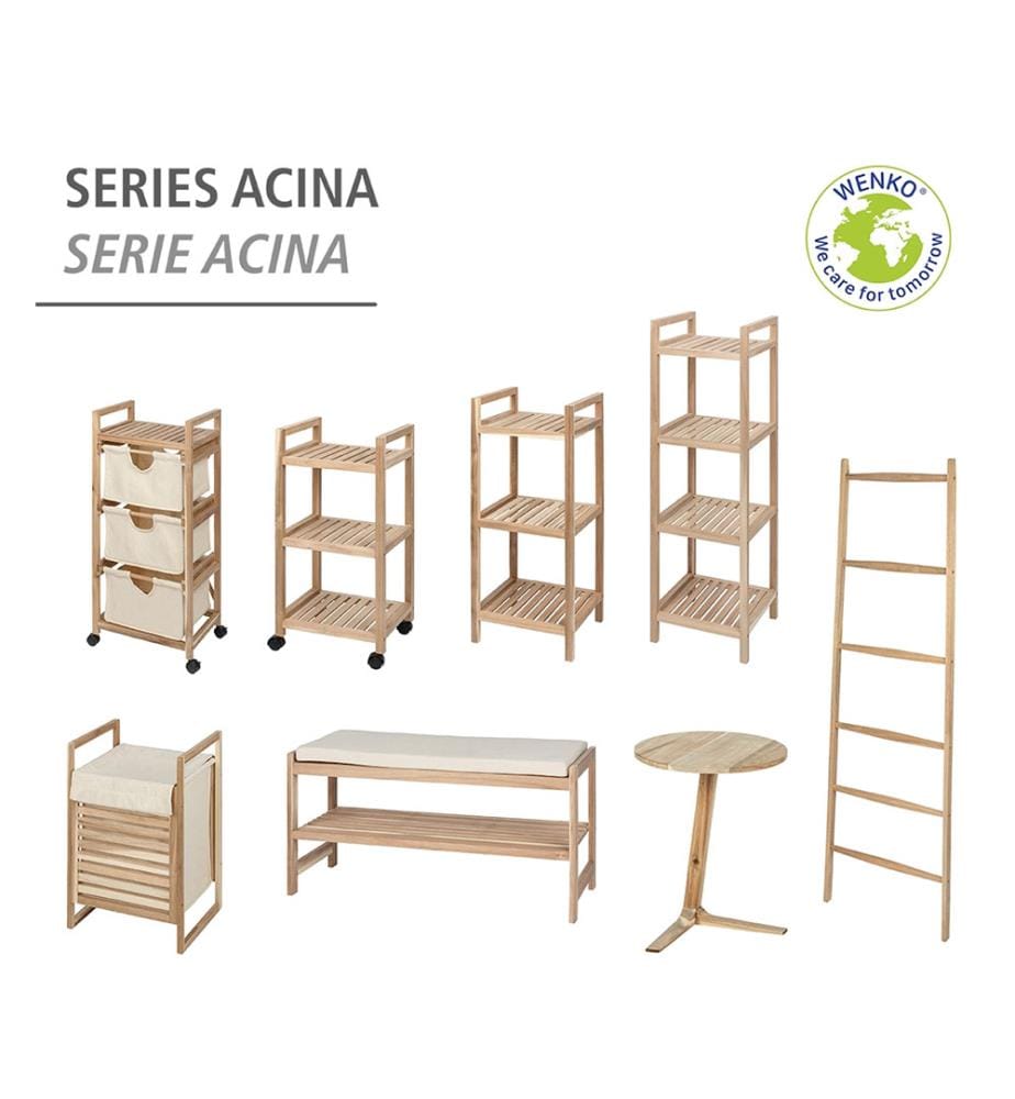 Wenko WENKO - Acina wood shoe bench | DeinDeal