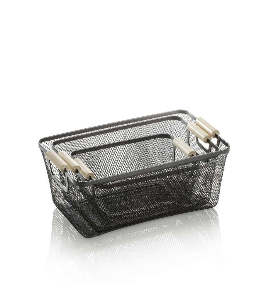 TFT Set of 3 Belye Baskets 35 x 21.5 x 15.5 cm -… | DeinDeal