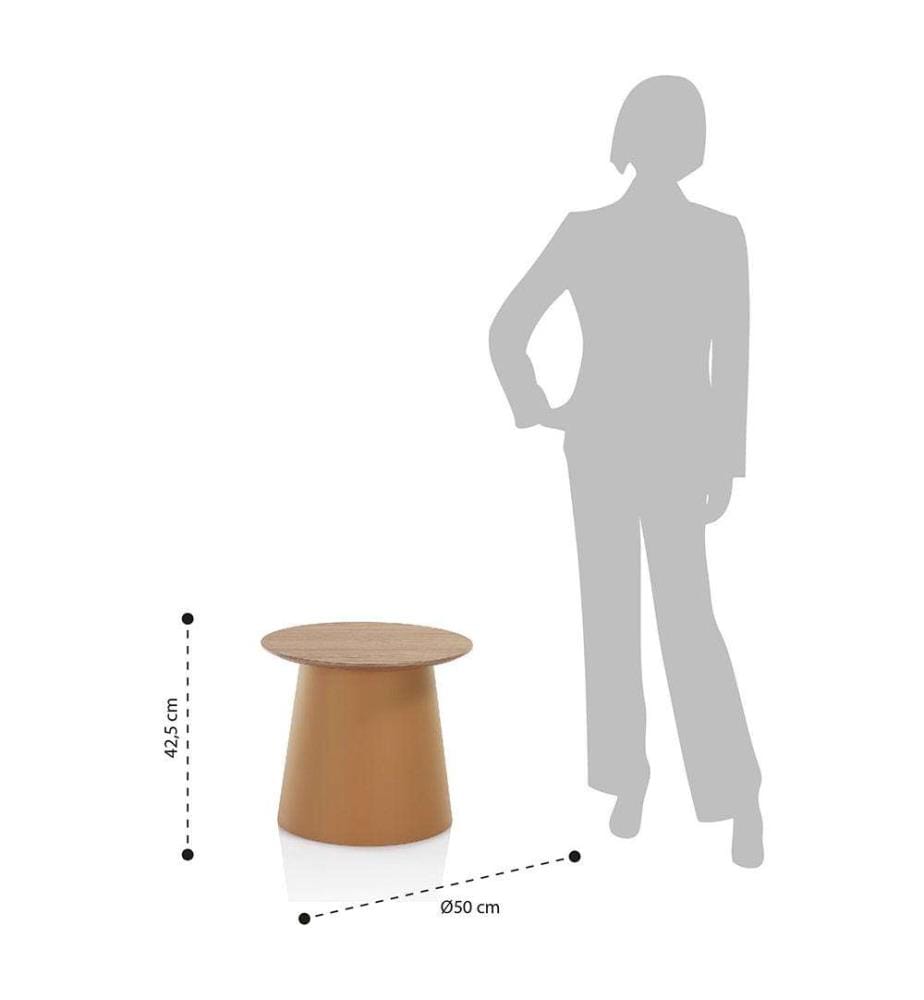 TFT Spunk coffee table 50 x 50 x 42.5 cm - Yellow | DeinDeal