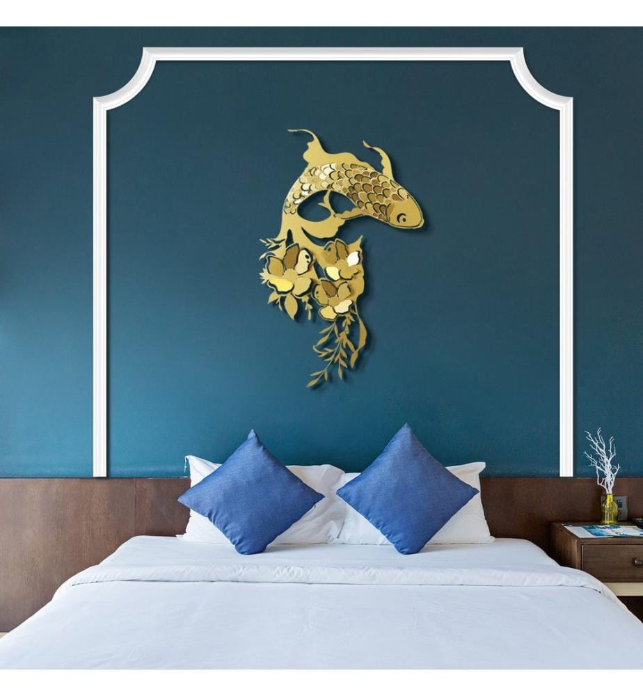 Wallity Decorative Metal Wall Accessory, Gold, 1… | DeinDeal