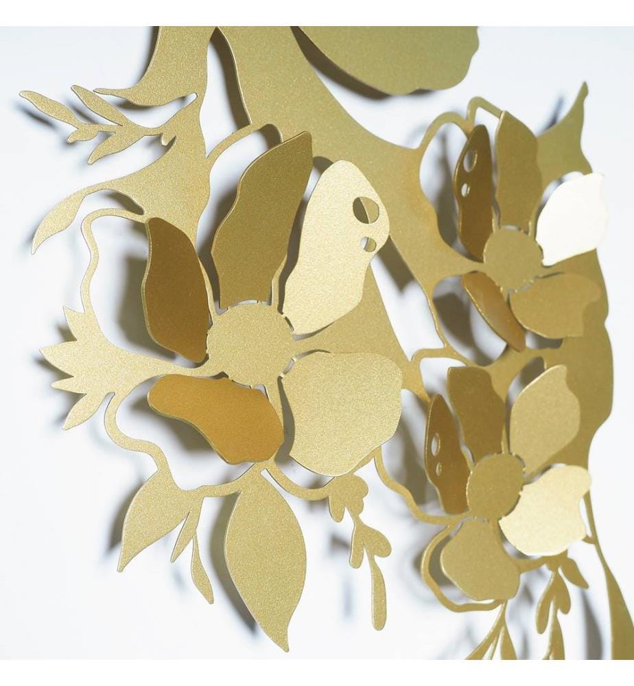 Wallity Decorative Metal Wall Accessory, Gold, 1… | DeinDeal