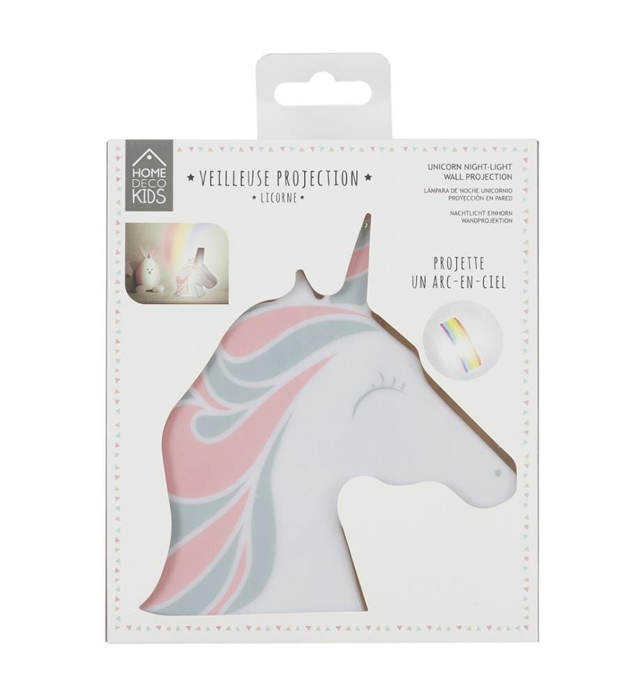 Unicorn Nightlight Wall Projection - White & Pink | DeinDeal