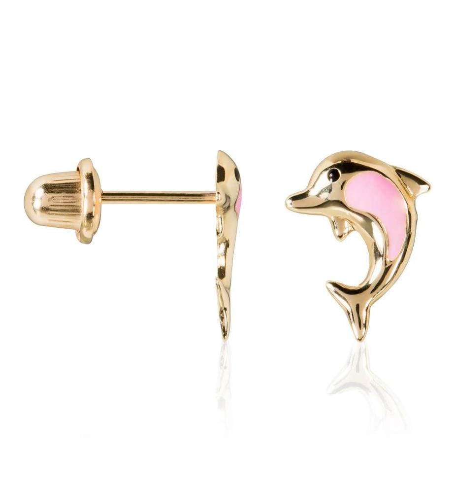 Or Bella Earrings Maman Dauphin - Yellow Gold 37… | DeinDeal