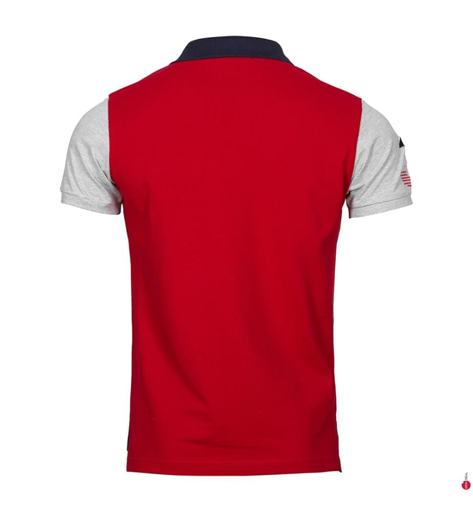 Polo Big Logo - Blu Marino e Grigio Chiaro | DeinDeal