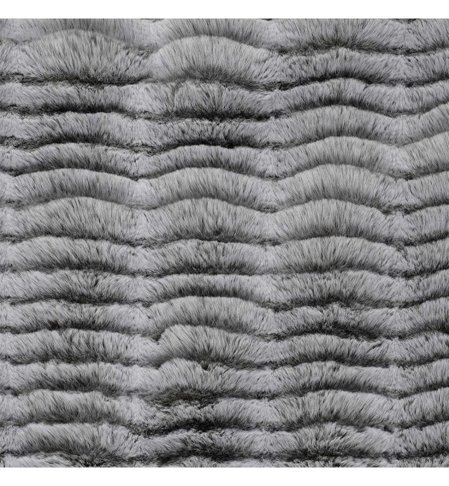 Grey Imitation Fur Throw Opulence 120 x 150 cm | DeinDeal