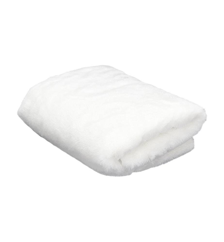 Plaid Pelzimitat Opulence Ecru 120 x 150 cm | DeinDeal