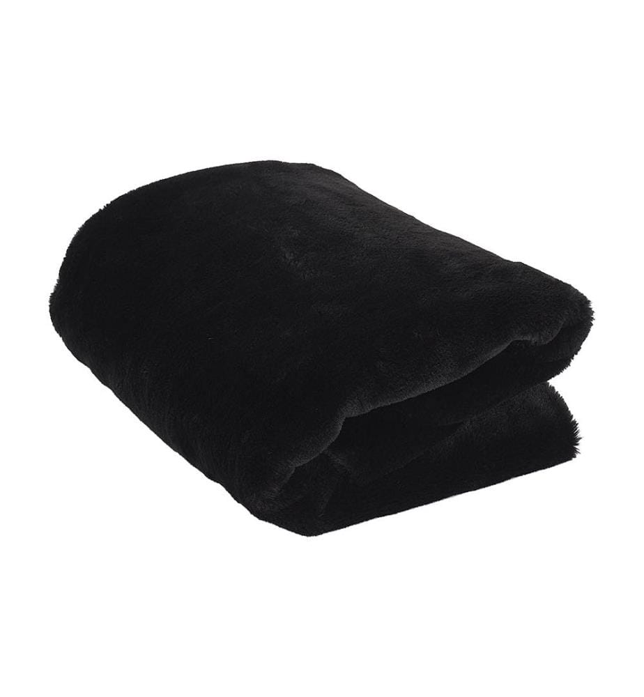 Opulence Imitation Fur Throw - 120 x 150 cm - Bl… | DeinDeal