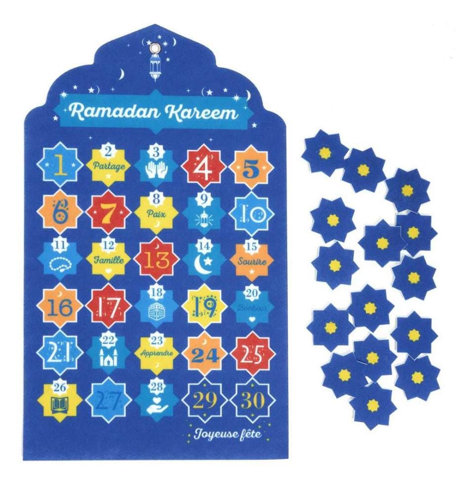 Ramadan 30 Days Calendar 28x50cm - Blue | DeinDeal