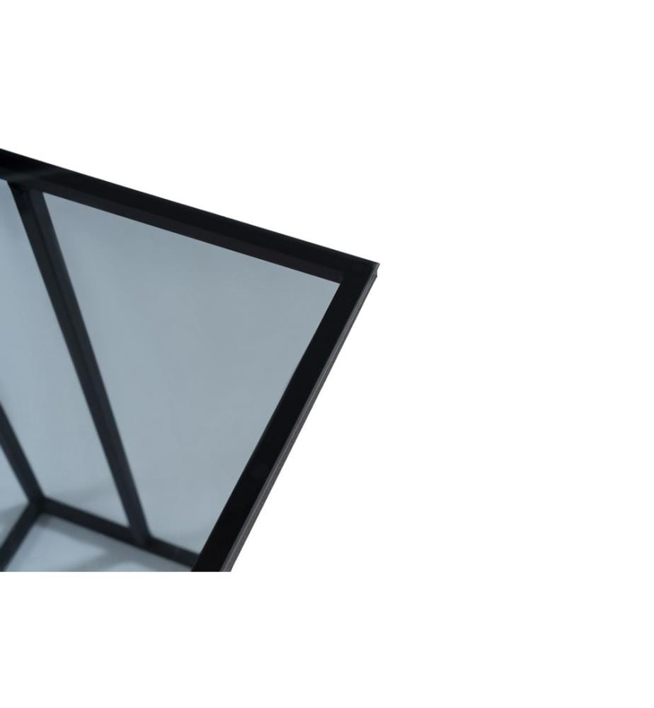 KALUNE DESIGN Side Table, Black, Smoked Glass, M… | DeinDeal